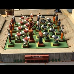 Other | Alabama Auburn With Stadium Football Chess Set | Poshmark